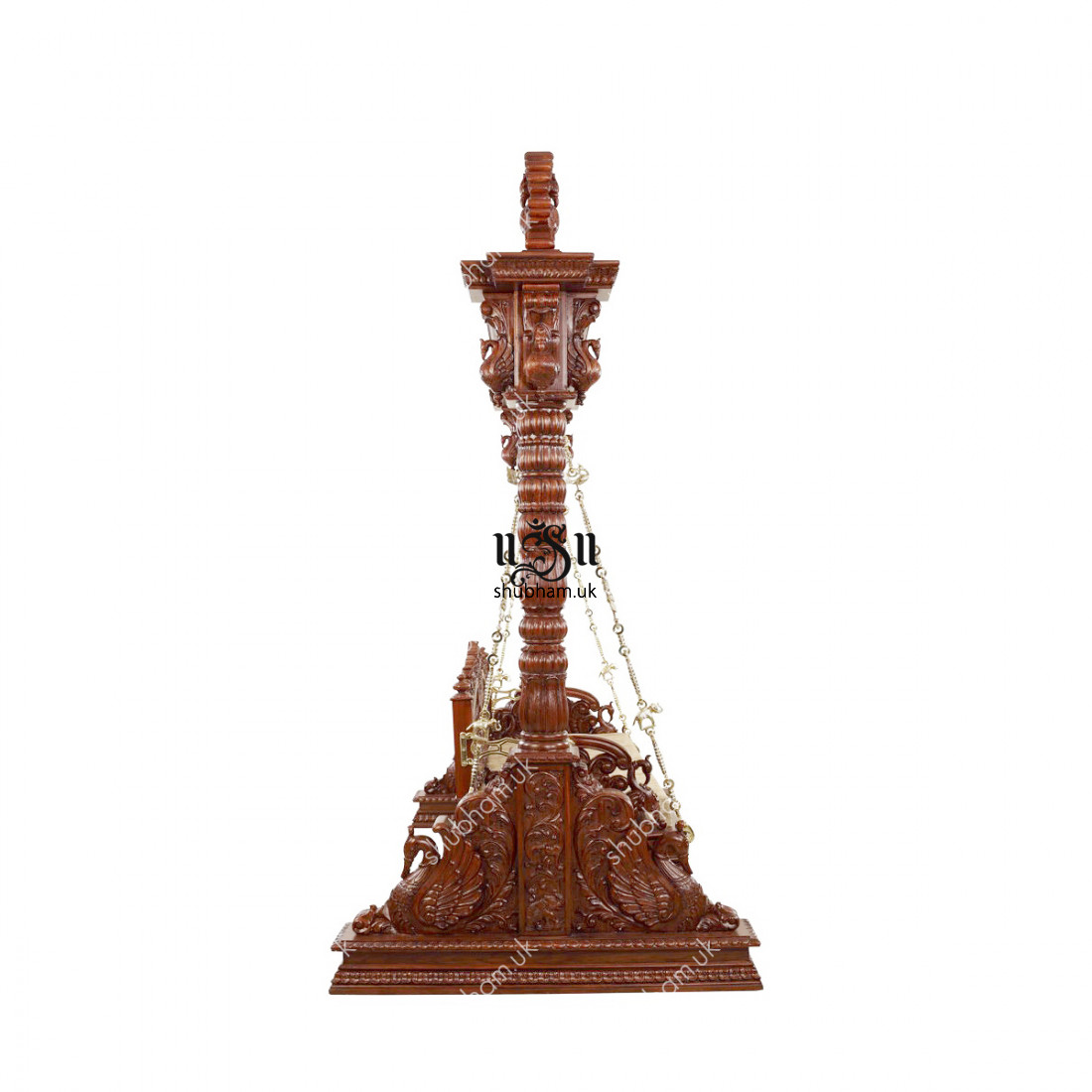 Carved Beautifully Indian Wooden Jhula Swing for UK