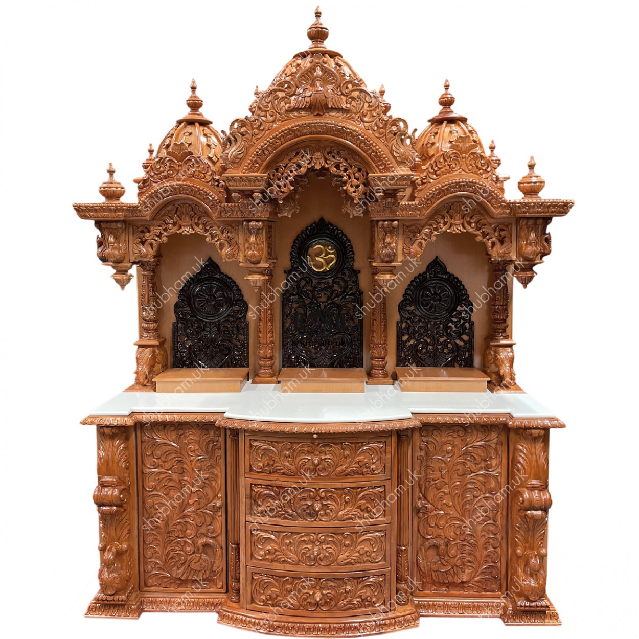 Buy Big Exquisite Wooden Mandir Temple Pooja Ghar Swaminarayan Temple ...