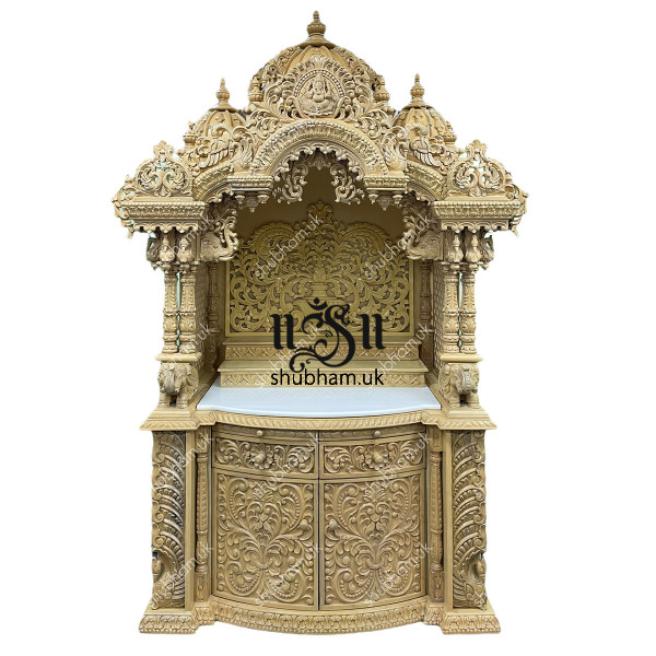 Buy Modern Intricate Hand Carved Small Sevan Wood Home Altar in the Uk ...