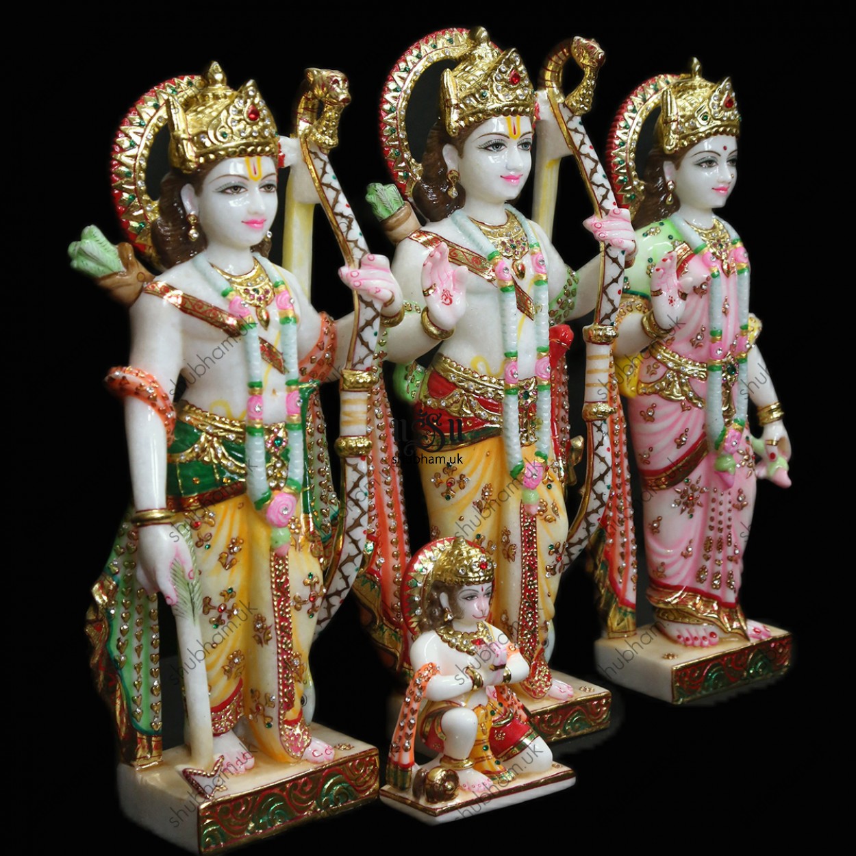 Buy Pure White Marble Ram Darbar Statue UK by Shubham Crafts UK