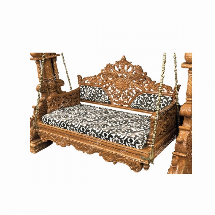 Carved Beautifully Indian Wooden Jhula Swing for UK